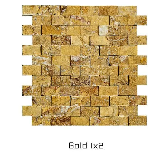 Splitface 1×2 Gold – Harmony Stone