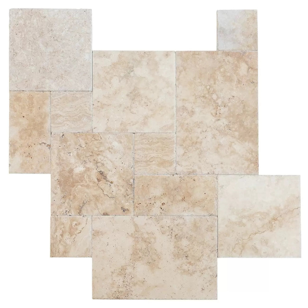 Olympos Travertine Chiseled Edge Tile – Harmony Stone